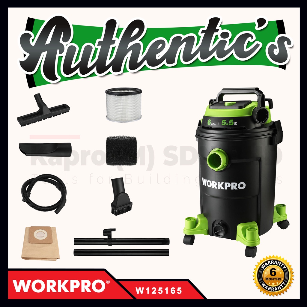 WORKPRO 25 Litre 5.5HP Vacuum Cleaner 3 in 1(Wet & Dry and Blower ...