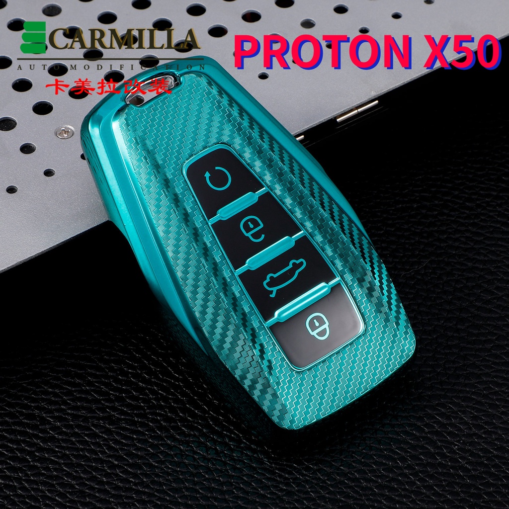 Carbon Fiber TPU Key Shell for Proton X50 X 50 Key Holder Casing ...
