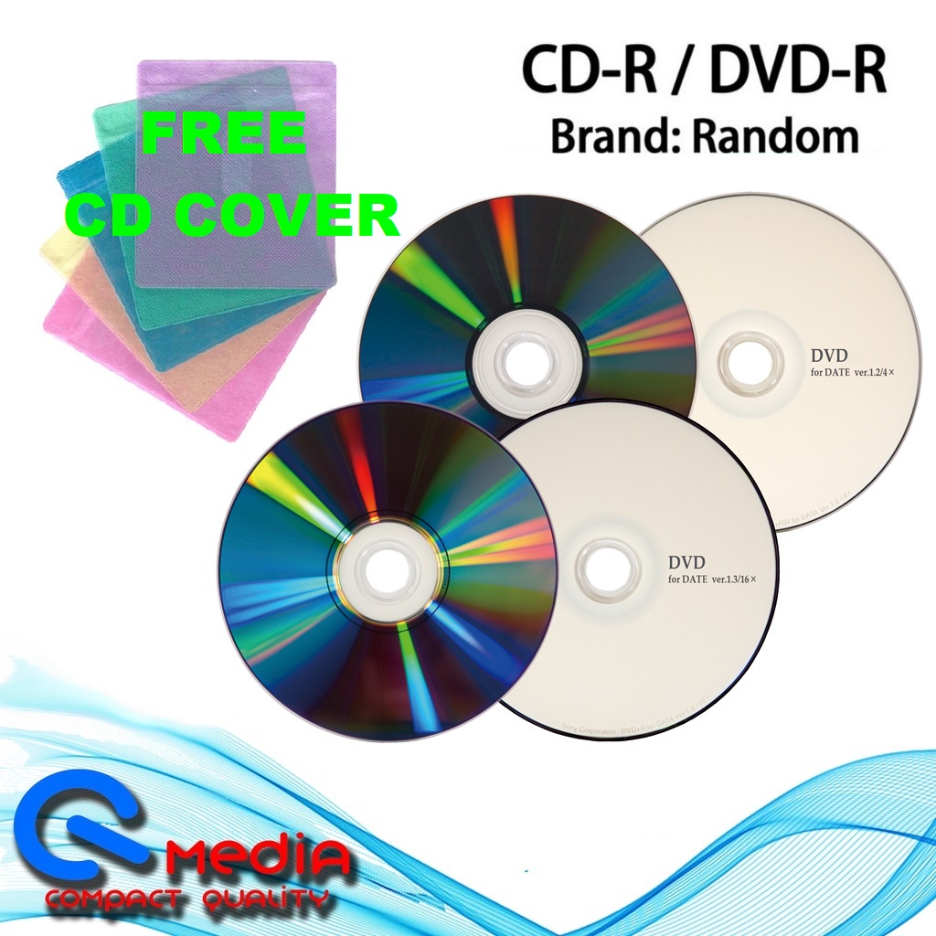 CD-R / DVD+-R Blank Disc Blank + Cover 700MB / 4.7GB / 8.5GB Data ...