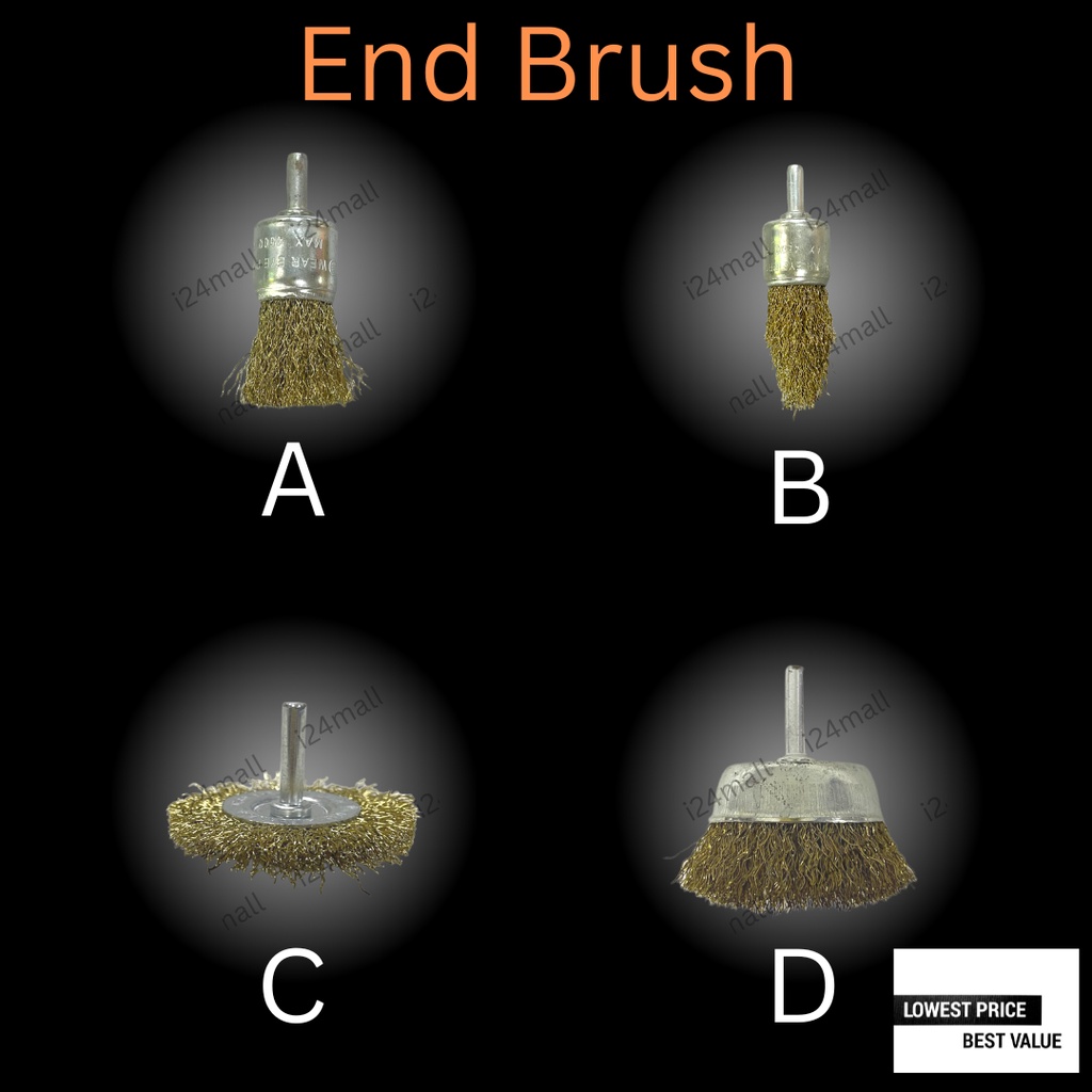 Brass Coated Wire Flat End Brush Paint Removal Paint Wire Brush Sanding ...