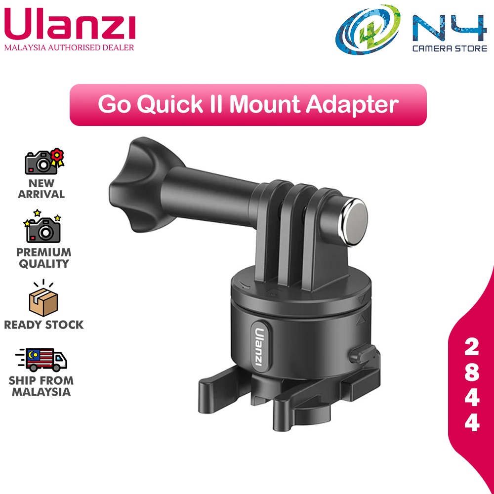 Ulanzi GO Quick II Quick Release System for GoPro Hero 11/10/9 Insta360 ...
