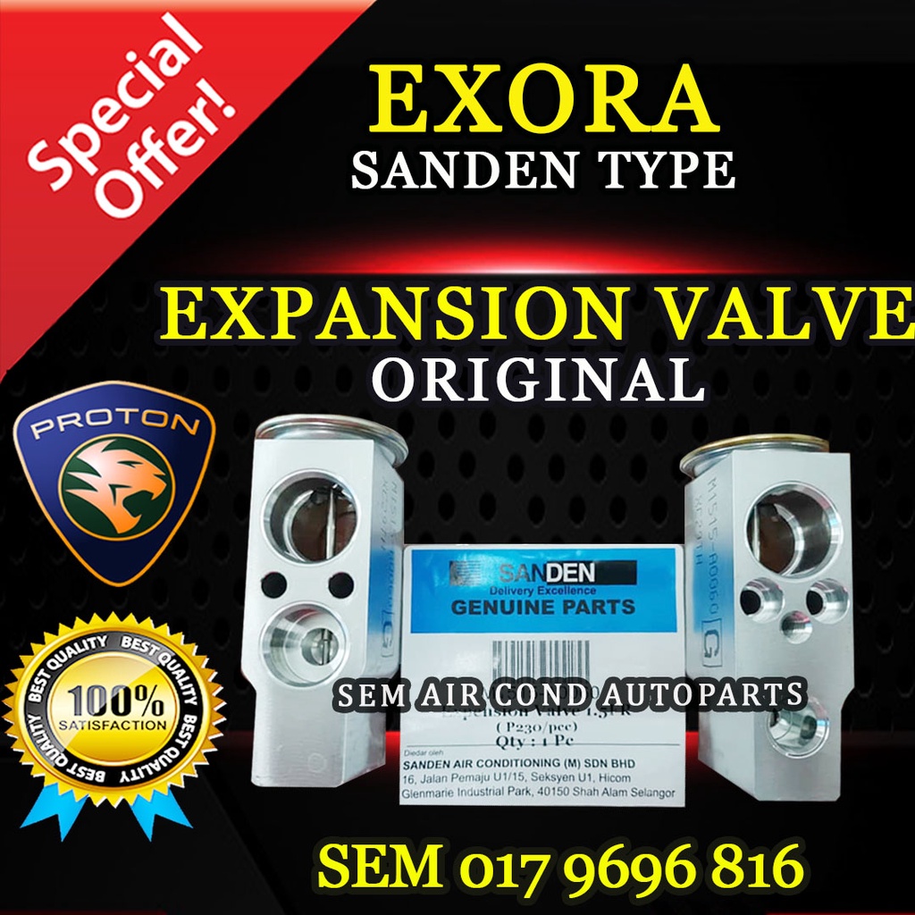 PROTON EXORA ORIGINAL SANDEN SD EXPENSION/ EXPANSION VALVE (CAR AIRCOND ...