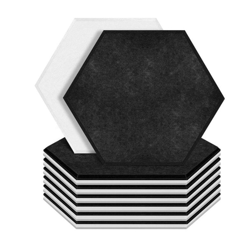 Golivemic Foam HD 6 Pcs / 12 Pcs Hexagon Acoustic Panels Beveled Edge ...