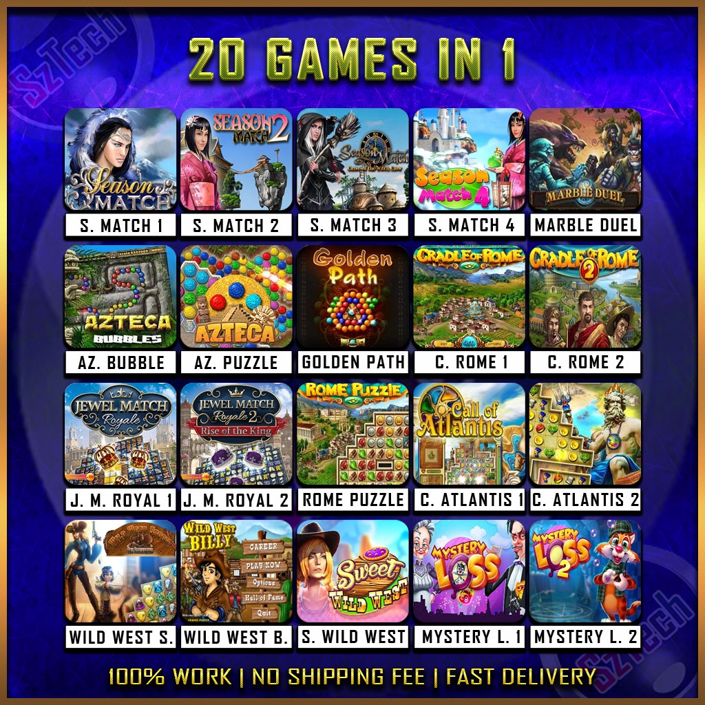 [PC/LAPTOP GAME]🔥Season Match🔥Cradle of Rome🔥Jewel Match🔥Wild West🔥 ...