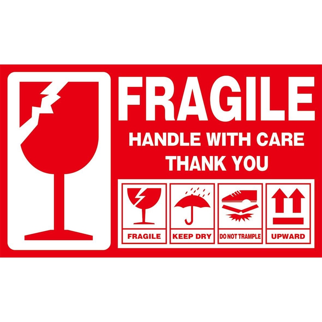 [Add On] Fragile Sticker/ Fragile Tape for items shop only Tambah ...