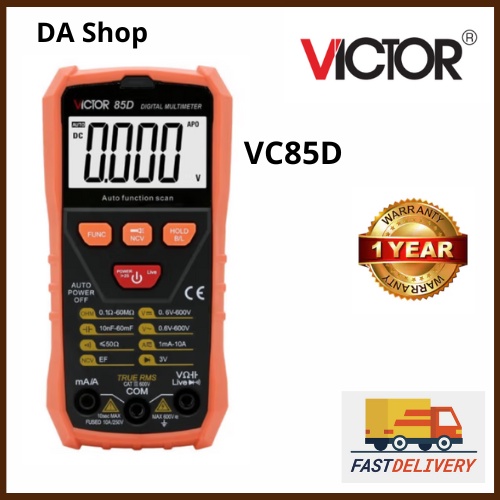 VICTOR VC85D True RMS Multimeter Intelligent Multi-Purpose Meters ...