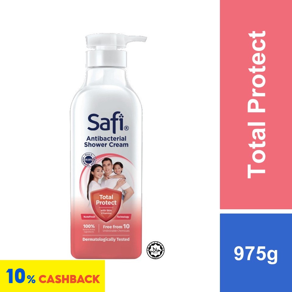 SAFI Antibacterial Shower Cream Total Protect 975g | Shopee Malaysia