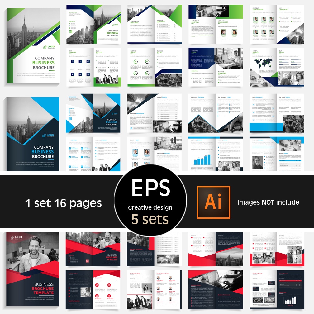 Graphic Design Template Bundle Pack / Corporate Design / Business ...