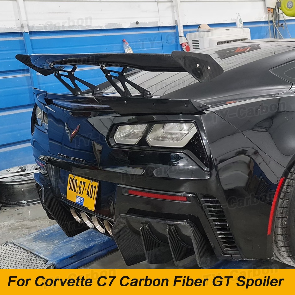 High Quality Black Carbon Fiber Rear Trunk Wing Spoiler For Chevrolet ...