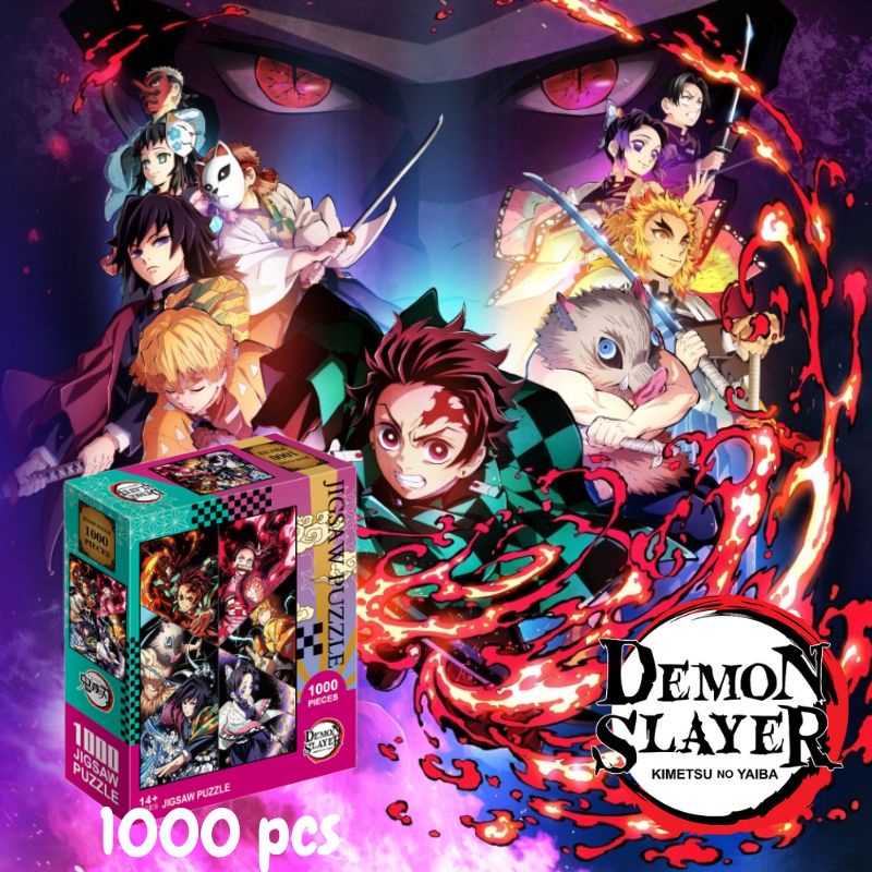 Anime Jigsaw Puzzles 500 & 1000 Pcs Large Size Jigsaw Puzzles Demon ...