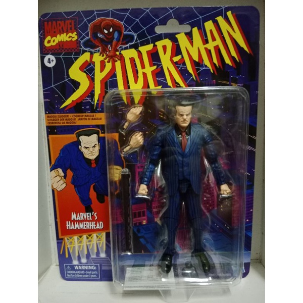Hasbro Marvel Legends Retro Spider-Man Hammerhead Action Figure ...
