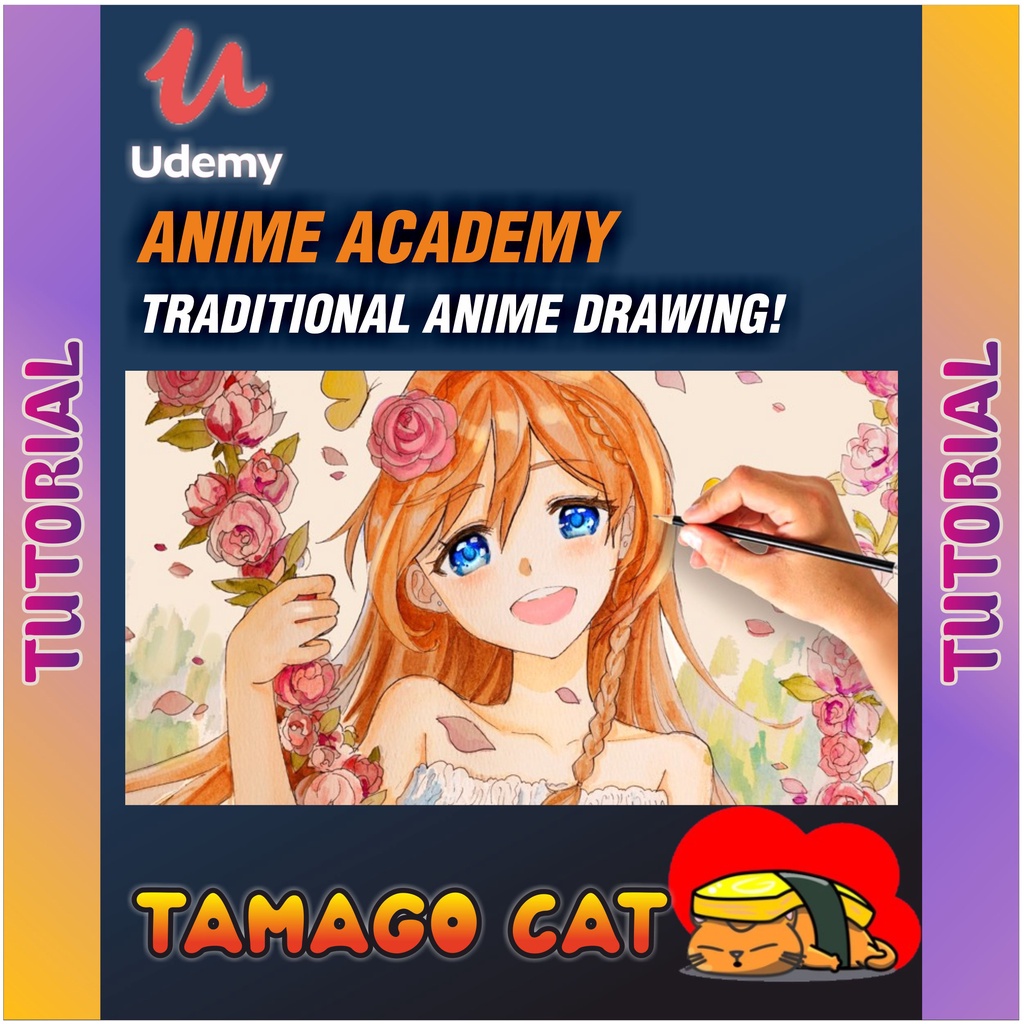 [VIDEO COURSE] ANIME ACADEMY : TRADITIONAL ANIME DRAWING! | Shopee Malaysia