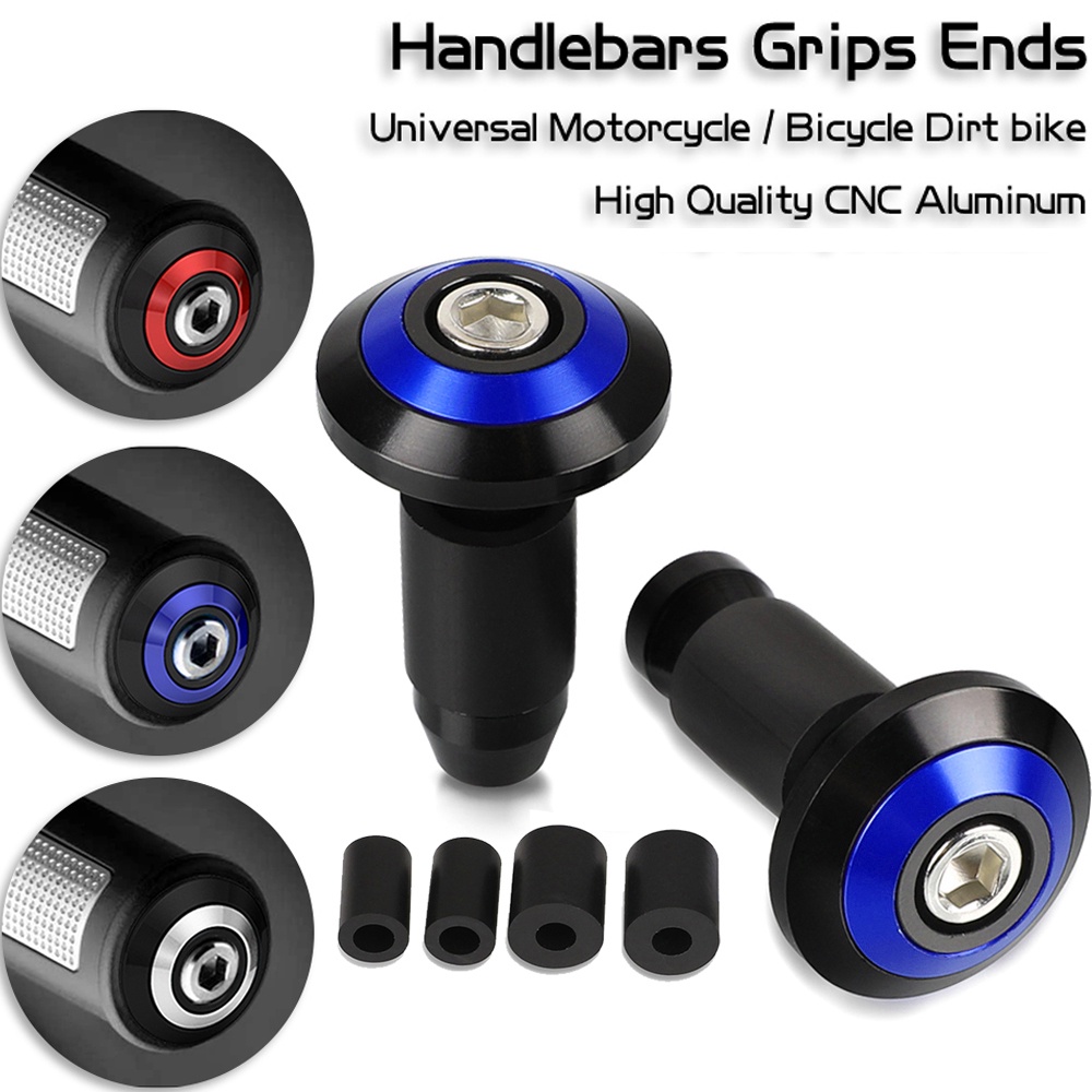22mm Motorcycle Handlebar Grips End Handle Bar Cap End Plug For YAMAHA ...