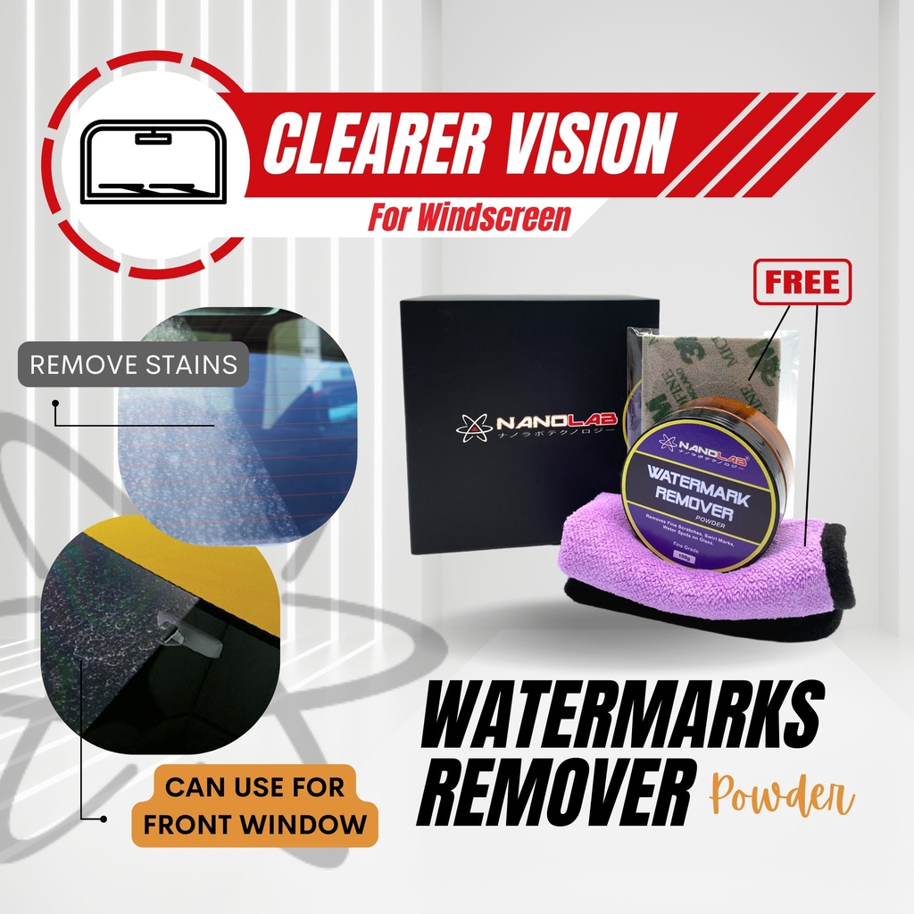 [NANOLAB] Watermark Remover Powder | Glass Polish Powder | Remove ...