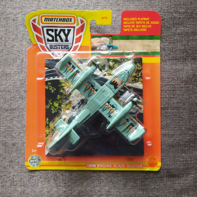 Matchbox Sky Busters Twin Engine Blaze Buster Airplane | Shopee Malaysia