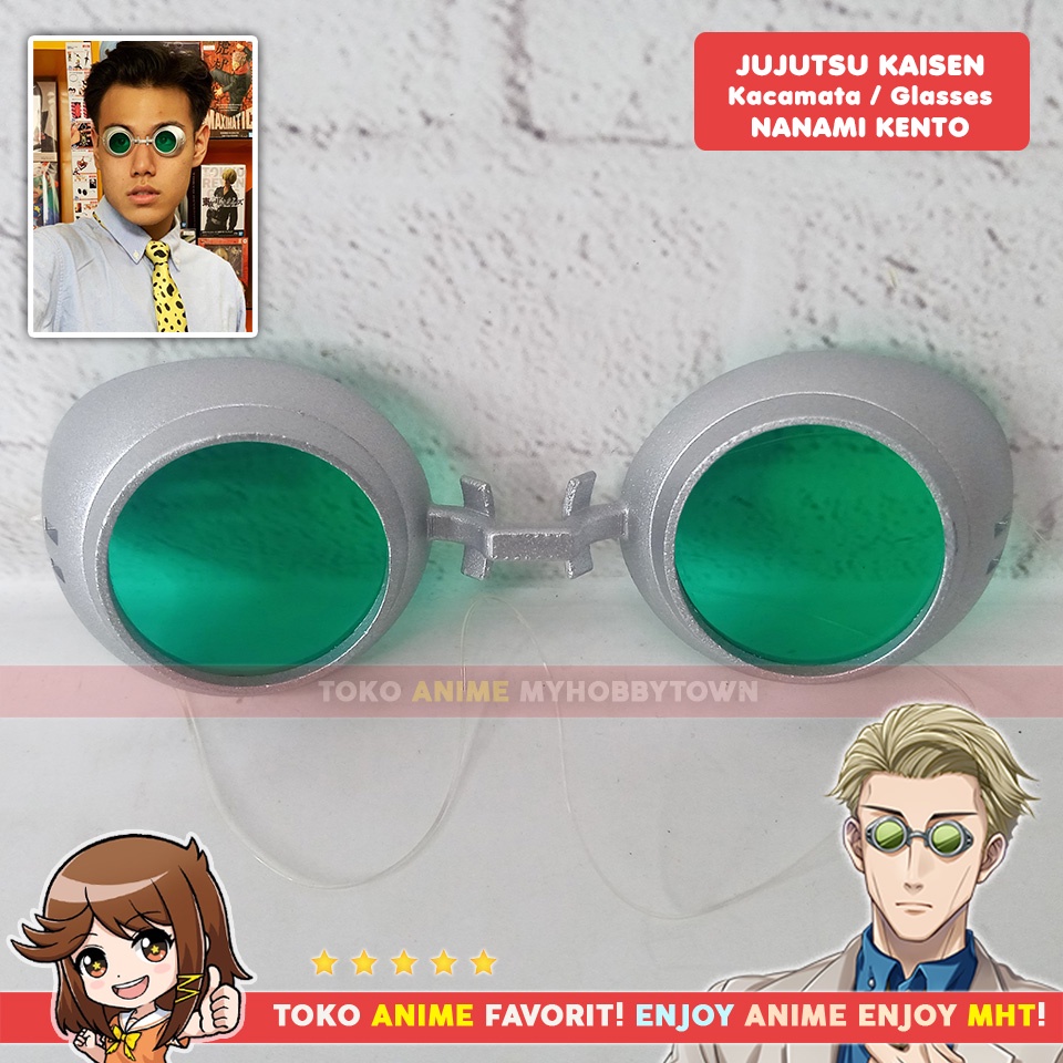 Nanami Kento Jujutsu Kaisen Glasses Anime Cosplay Costumes Shopee Malaysia
