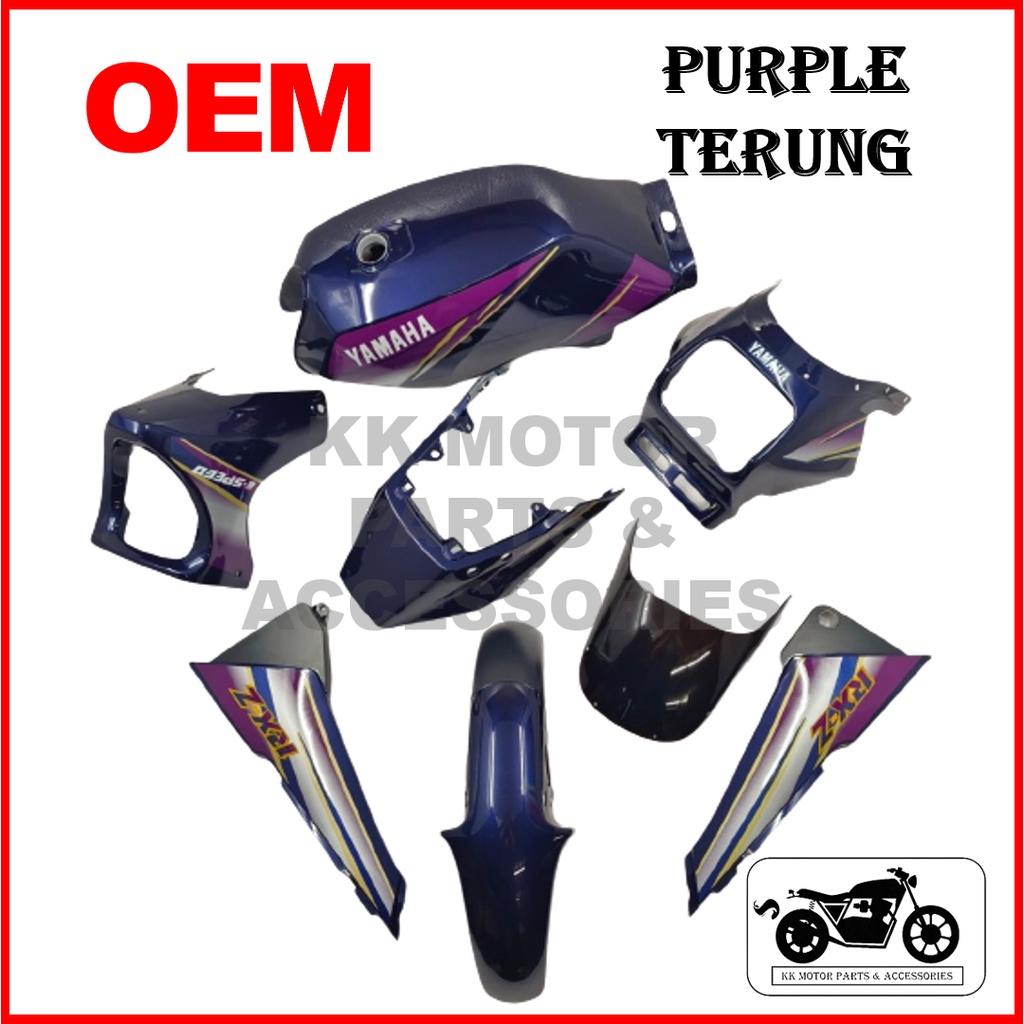 [FULL TANAM !!!] COVERSET RXZ MILI BOSCH BOSS OEM PURPLE TERUNG ...