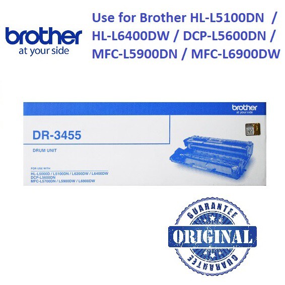 Brother DR-3455 Original Drum Unit 100% Genuine DR3455 HL-L5100DN HL ...