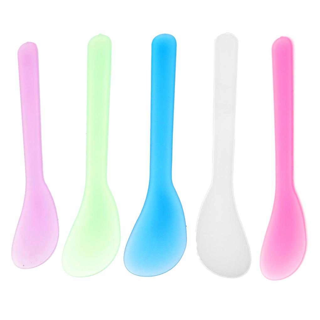 【HCLM】 Cosmetic Masks Spoon Reusable Frosted Tip Spatula Smooth Handle ...