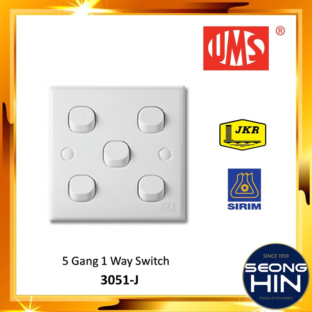 UMS SWITCH 3 SERIES / SWITCHES & SOCKET OUTLET WHITE / SUIS PLUG SOKET ...
