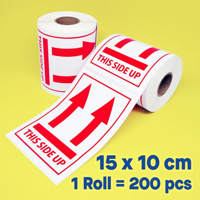 This Side Up Label Sticker OlShop Shipping Sticker 15 x 10 cm (1 roll ...