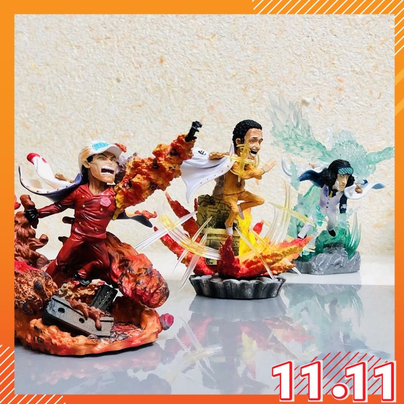One Piece 3 Admiral Figure Borsalino Kizaru Figure Kuzan Aokiji Figure ...