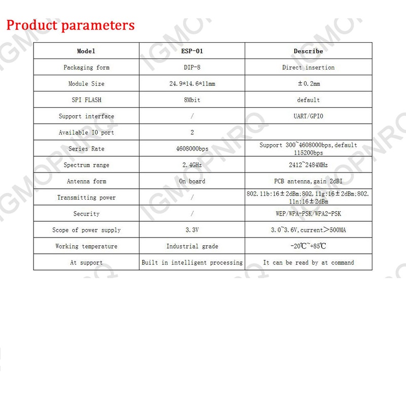 Esp01 Programmer Adapter Uart Gpio0 Esp 01 Adaptater Esp8266 Ch340g Usb 0478
