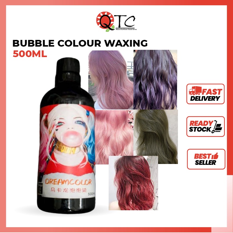 COLOUR TREATMENT BUBBLE COLOUR WAXING 500g Hair Colour Hair Dye Warna ...