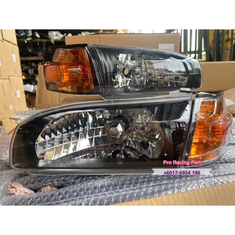 Toyota Corolla SEG 96 SEG Smoke Crystal Head Lamp AE110 AE111 Lampu ...