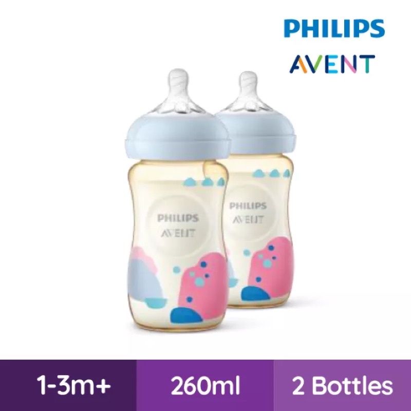 Philip Avent Natural PPSU Baby Bottle 9oz/260ml (Twin Pack) | Shopee ...