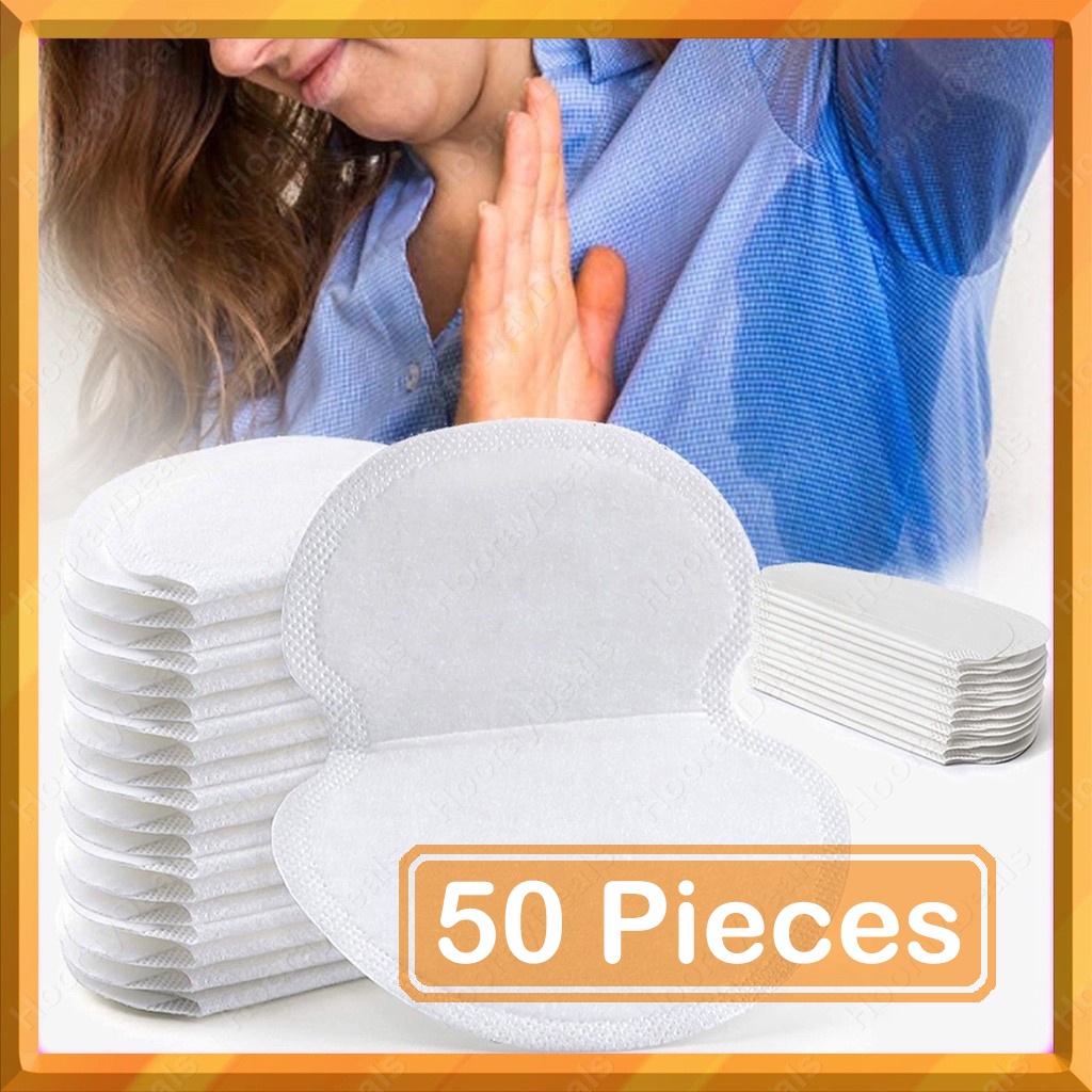 【Ship from Johor】50Pcs/25Pairs Underarm Sweat Pads | Armpit Care ...