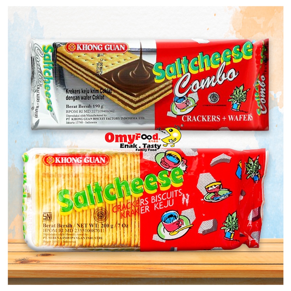 200g Indonesia Khong Guan Saltcheese Crackers Biscuits [Cheese Keju ...