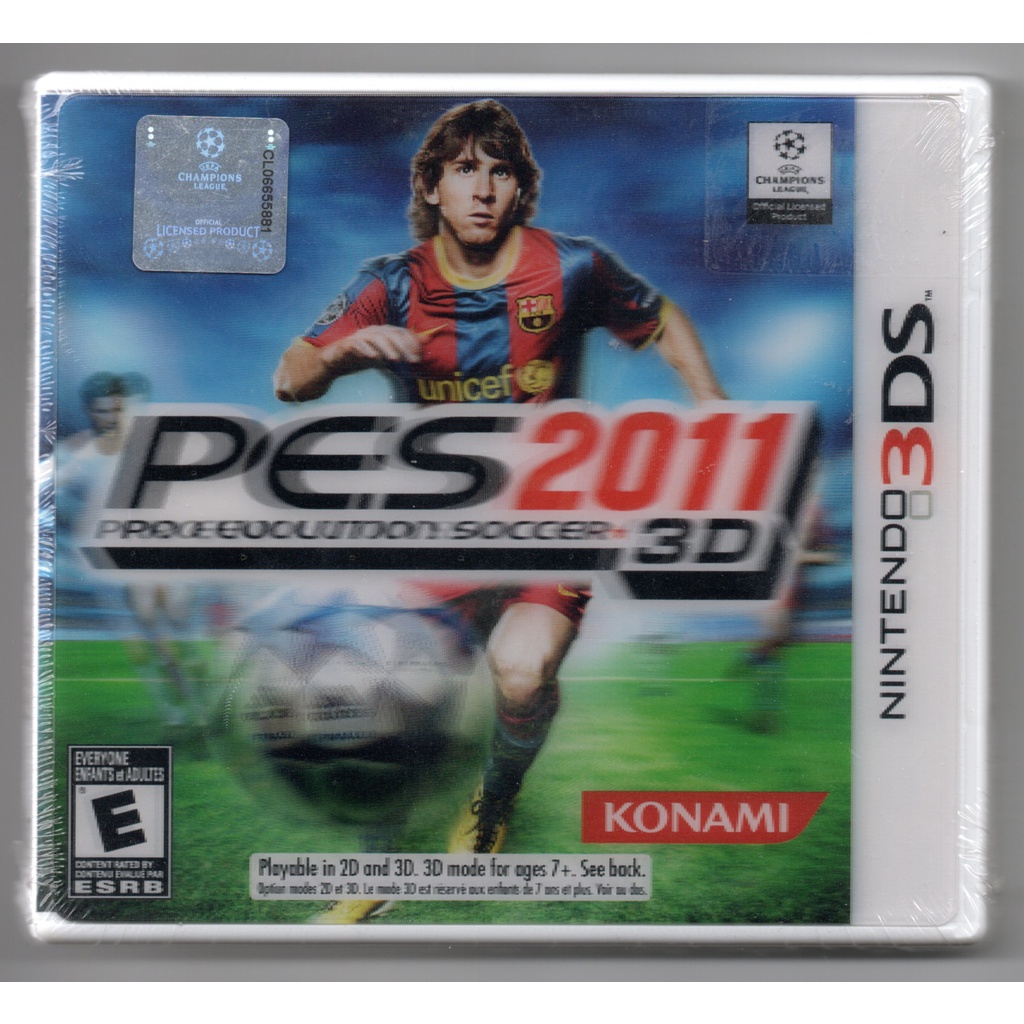 (NEW & SEALED) NINTENDO 3DS PES 2011 3D PRO EVOLUTION SOCCER 2011 3D ...