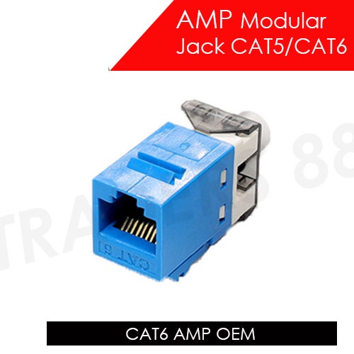 Commscope Cat6 Keystone Jack Modular Jack SL-Series RJ45 AMP | Shopee ...