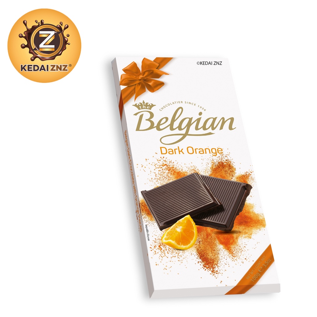 Chocolate Belgian Dark Orange Chocolate Bar 100g Coklat | Shopee Malaysia