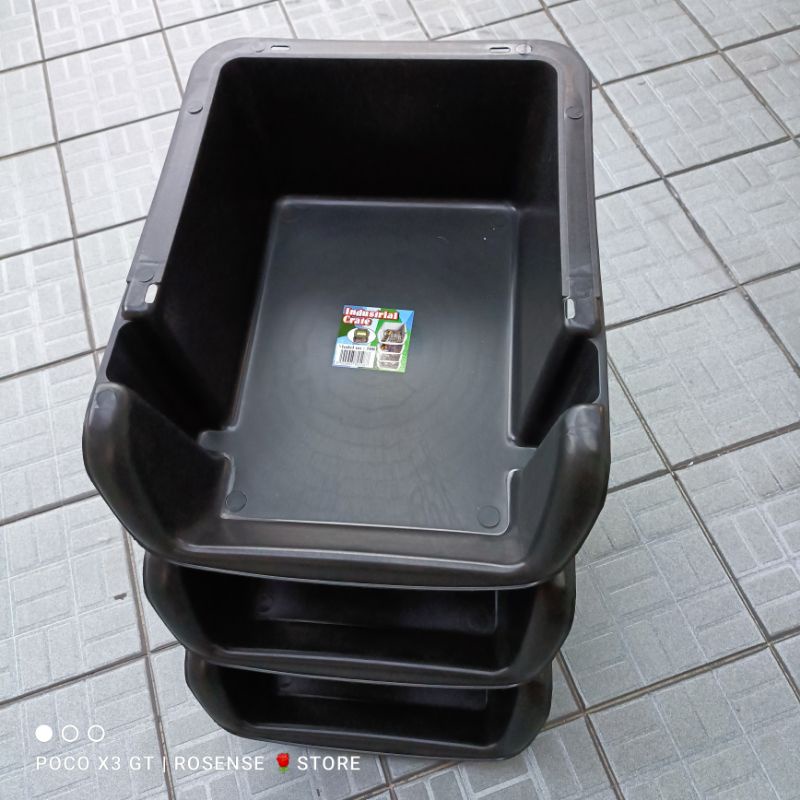 3 Layers Toyogo Stackable Save Space basket industrial crate Open ...