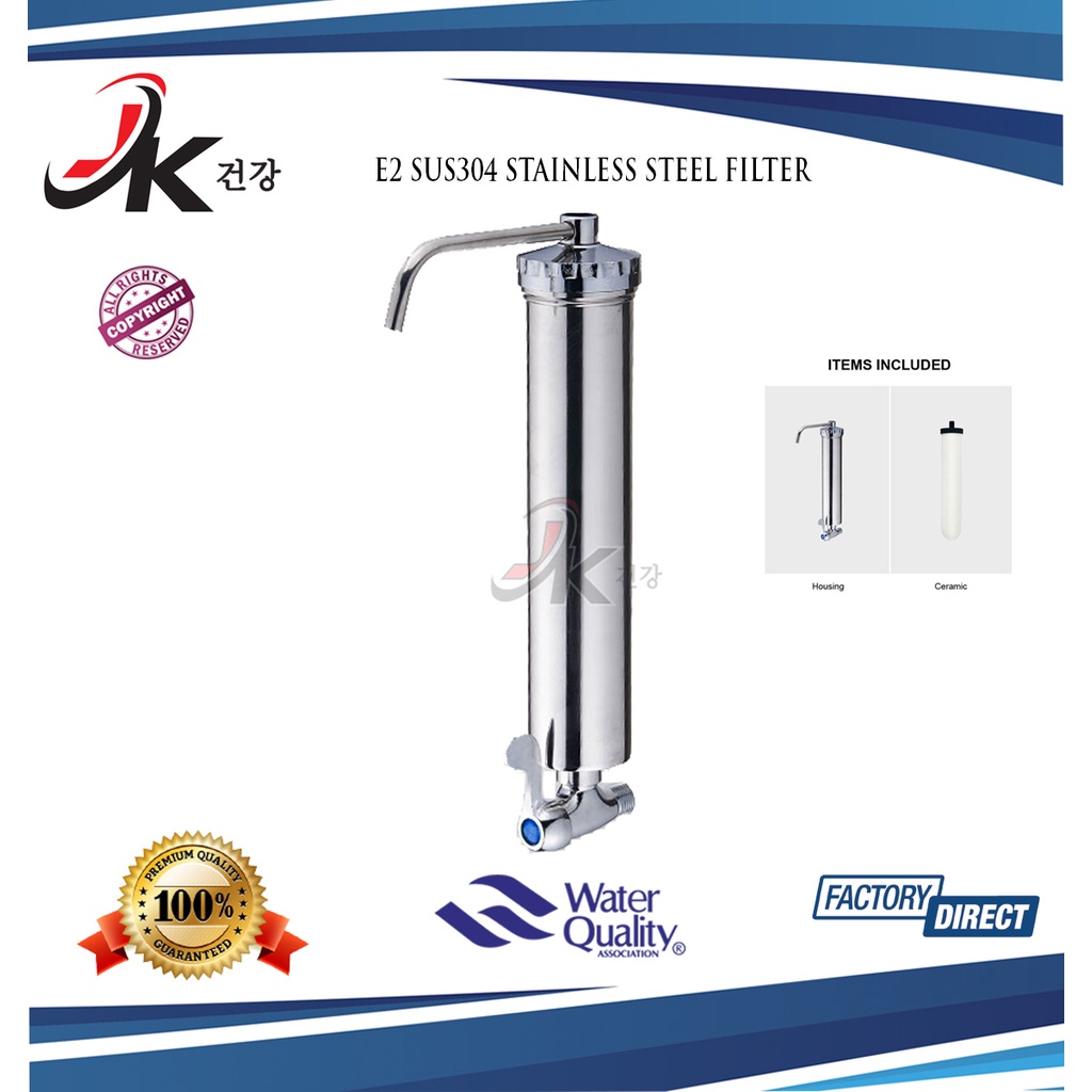 STAINLESS STEEL SUPERTHIN CERAMIC WATER FILTER SET | Shopee Malaysia