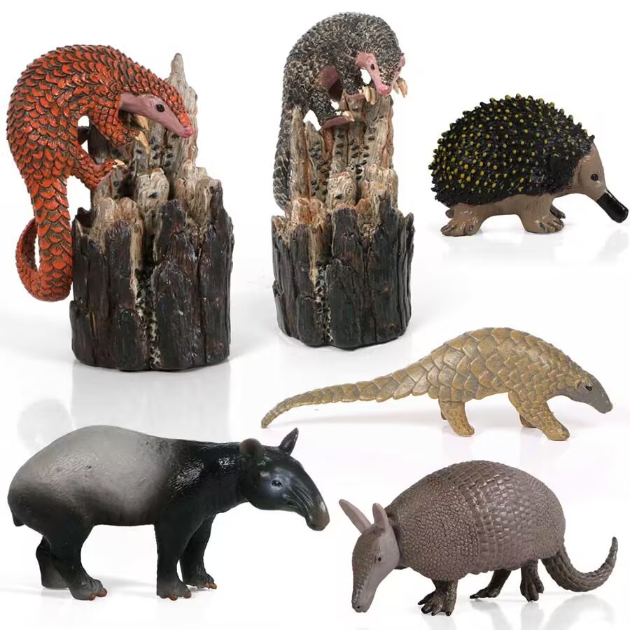 animal pangolin armadillo malay tapir mole model children's cognitive ...