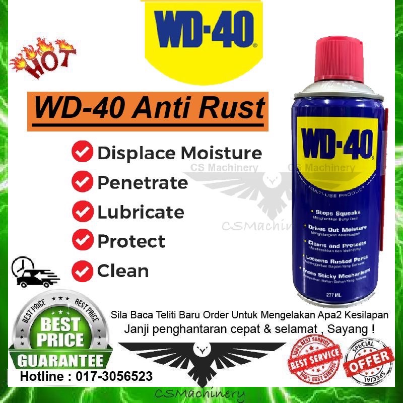 WD-40 WD40 Multi Purpose Lubricant Anti Rust Sprayer | Shopee Malaysia