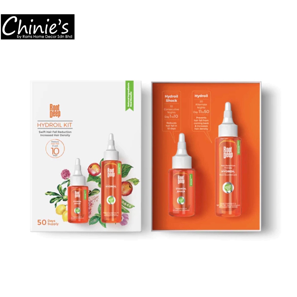 BRILLARE ROOT DEEP HYDROIL HAIR RETATION KIT (50ml + 100ml) by Chinies ...