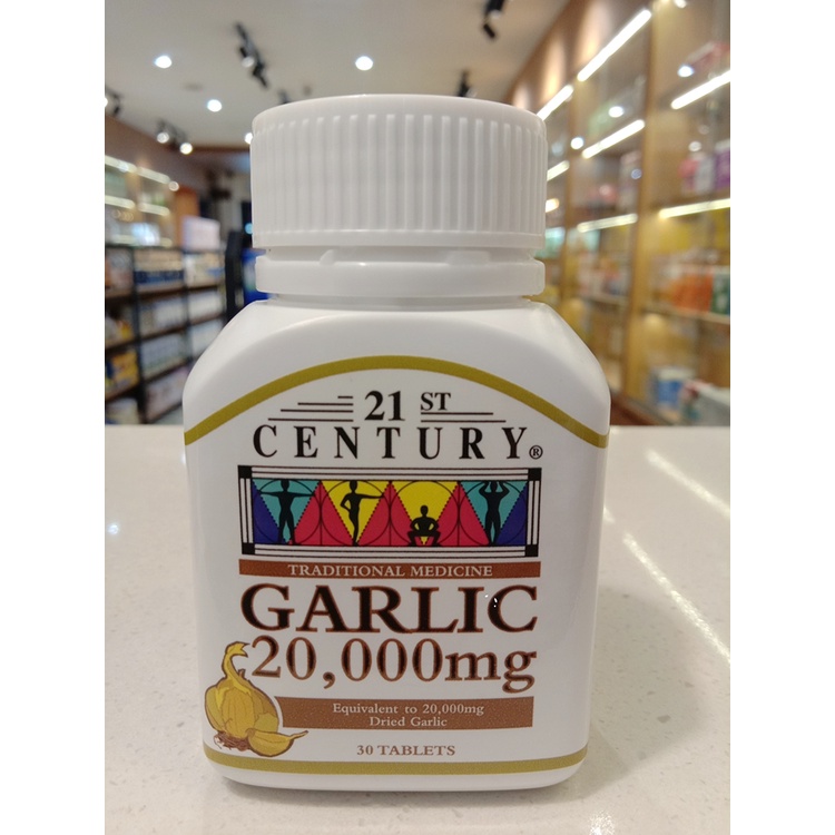 🔥HOT ITEM 🔥 READY STOCK🔥21ST CENTURY GARLIC 20,000MG 30 TABLETS EXP ...