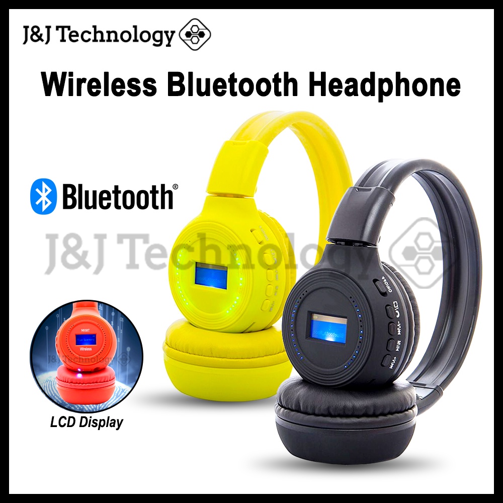 JNJ Technology JB1 Wireless Bluetooth Headphone Foldable Headset HiFi ...