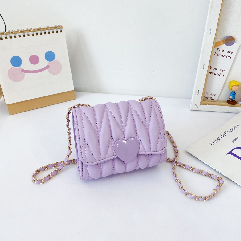 [READY STOCK] BEG Kids Quilted Crossbody Bag with Chain for Toddler ...