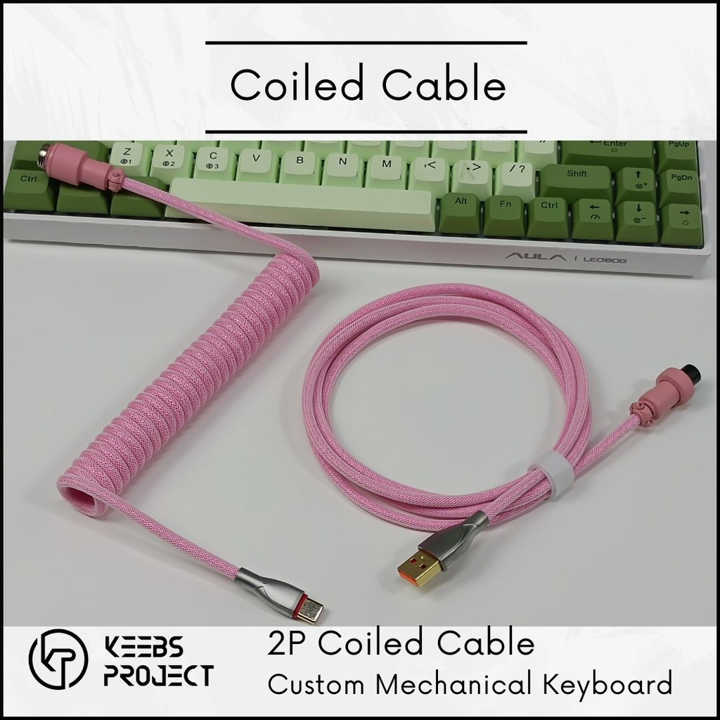 [𝗥𝗘𝗔𝗗𝗬 𝗦𝗧𝗢𝗖𝗞] Custom Coiled Cables for Mechanical Keyboards | Eva ...