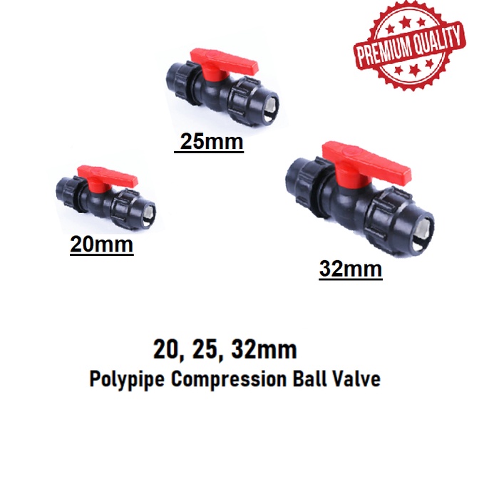 {20mm/25mm/32mm} POLY HDPE PP BALL VALVE /HEAVY DUTY POLY BALL VALVE / COMPRESSION BALL VALVE ...