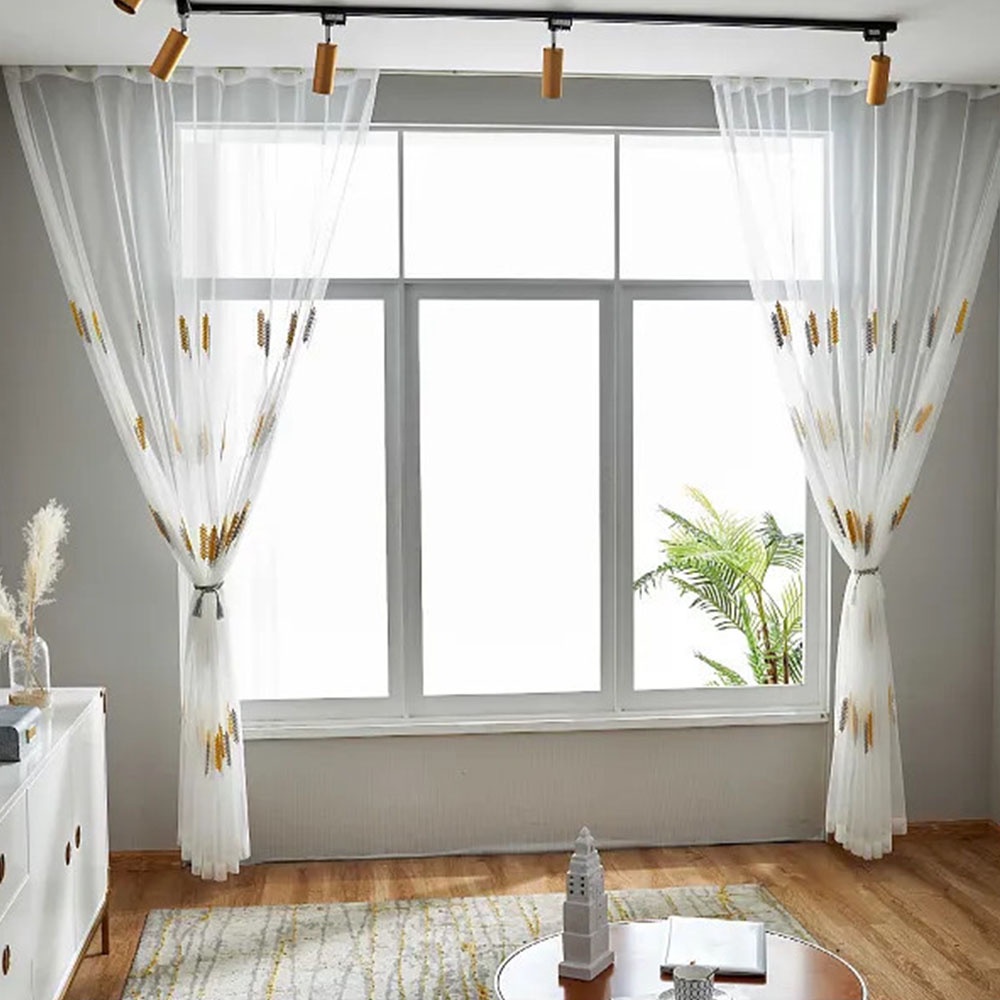 🌈Local Stock🌈 Langsir Jarang Murah for Living Room Sheer Curtain for Windows Day Curtains ...