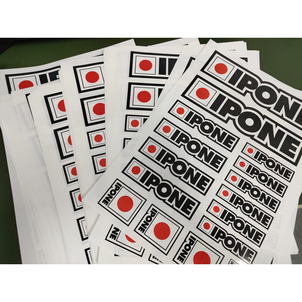 IPONE Engine Oil Sticker Set 100% Original 4T ipone motor minyak ...