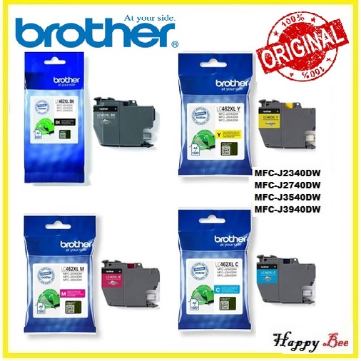 Brother LC462XL Black/Cyan/Magenta/Yellow Original Ink Cartridge-For ...