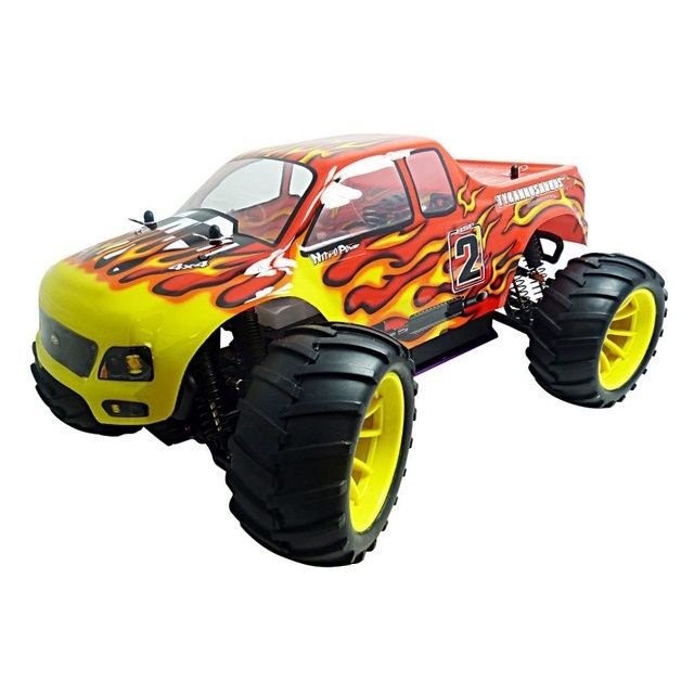 HSP RACING 94108 TYRANNOSAURUS NITRO POWERED 1/10 4WD MONSTER TRUCK RC ...