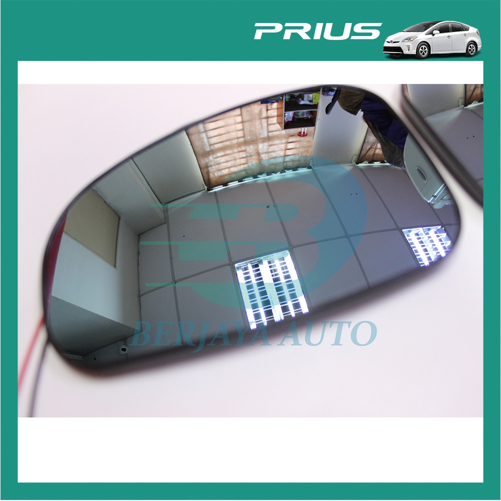 Toyota Prius 3rd Gen 2009-2014 (XW20) Cermin Sisi Biru Dengan LED Lampu ...